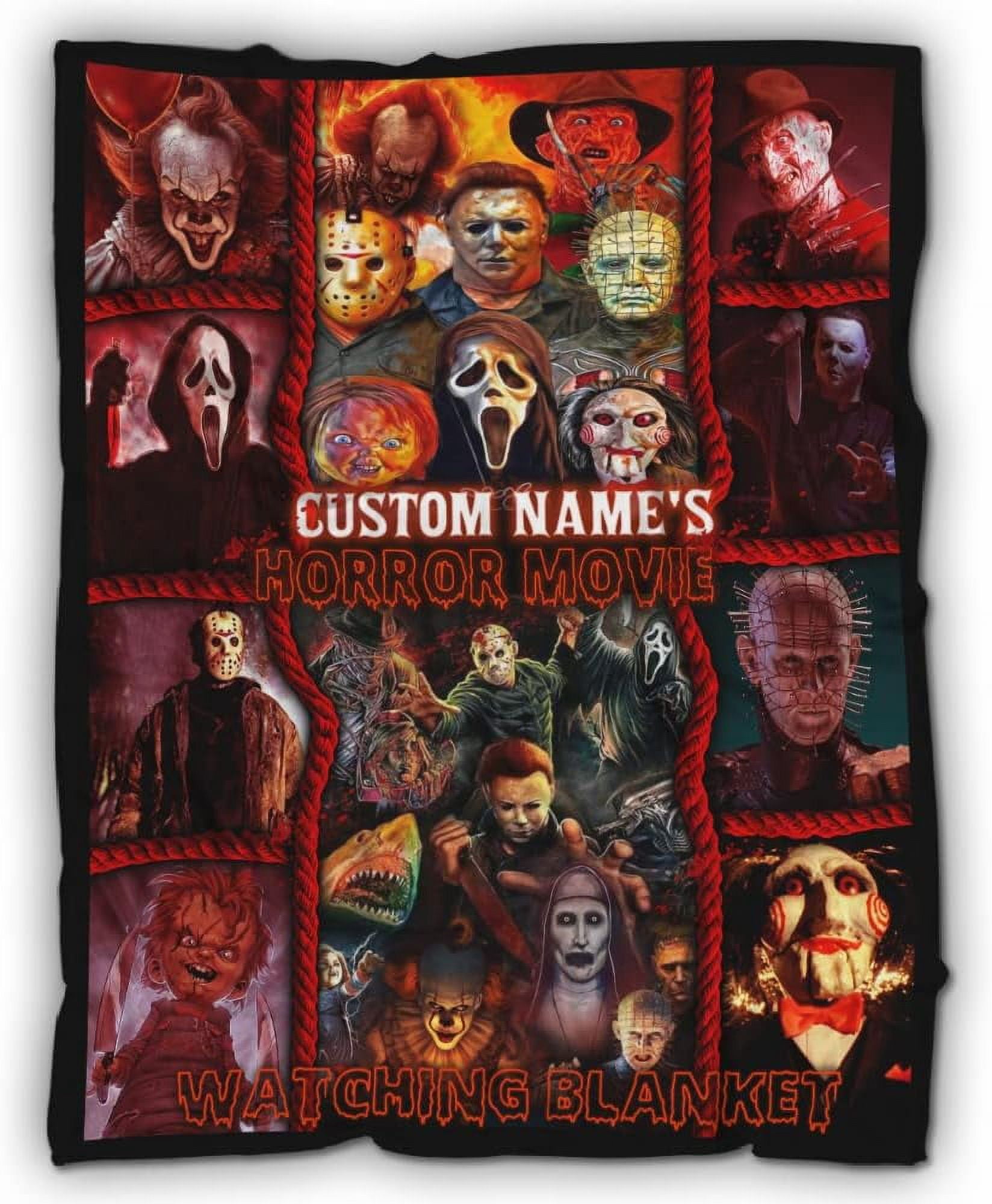 Personalized This is My Horror Movie Watching Blanket, Horror Movie ...