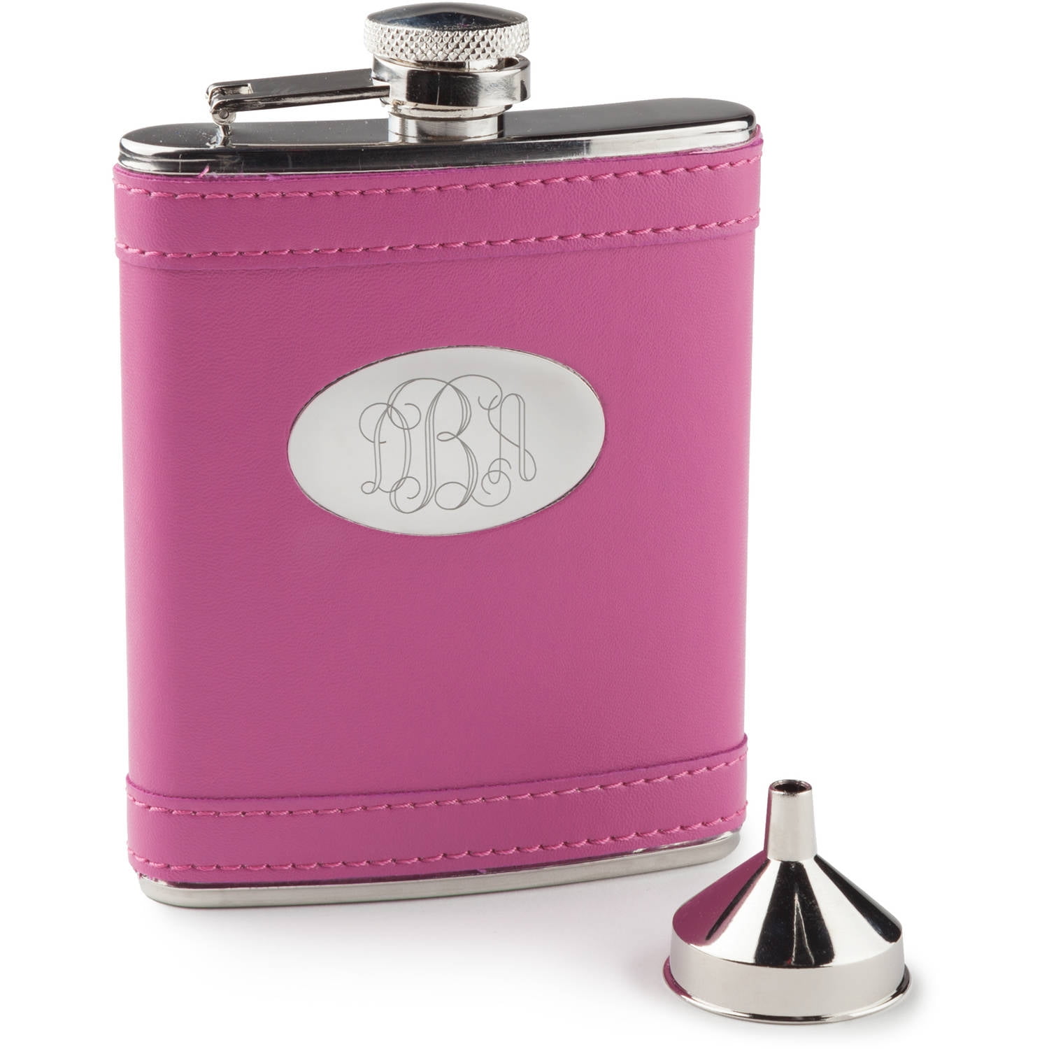 Personalized Hot Pink Flask, Monogram - Walmart.com