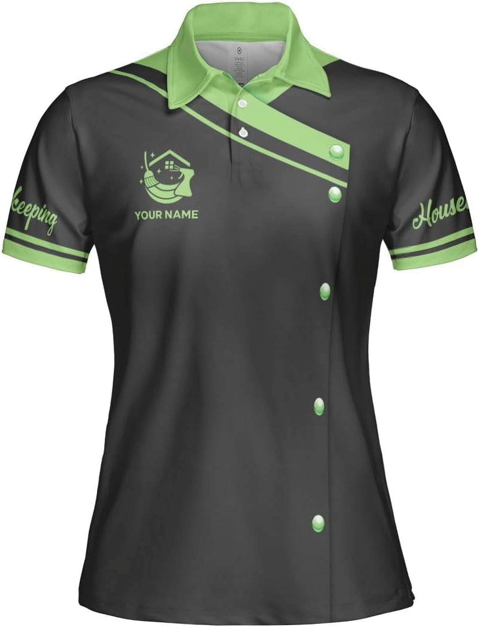 Personalized Housekeeping Polo Shirts 3D Print Cleaning Service ...