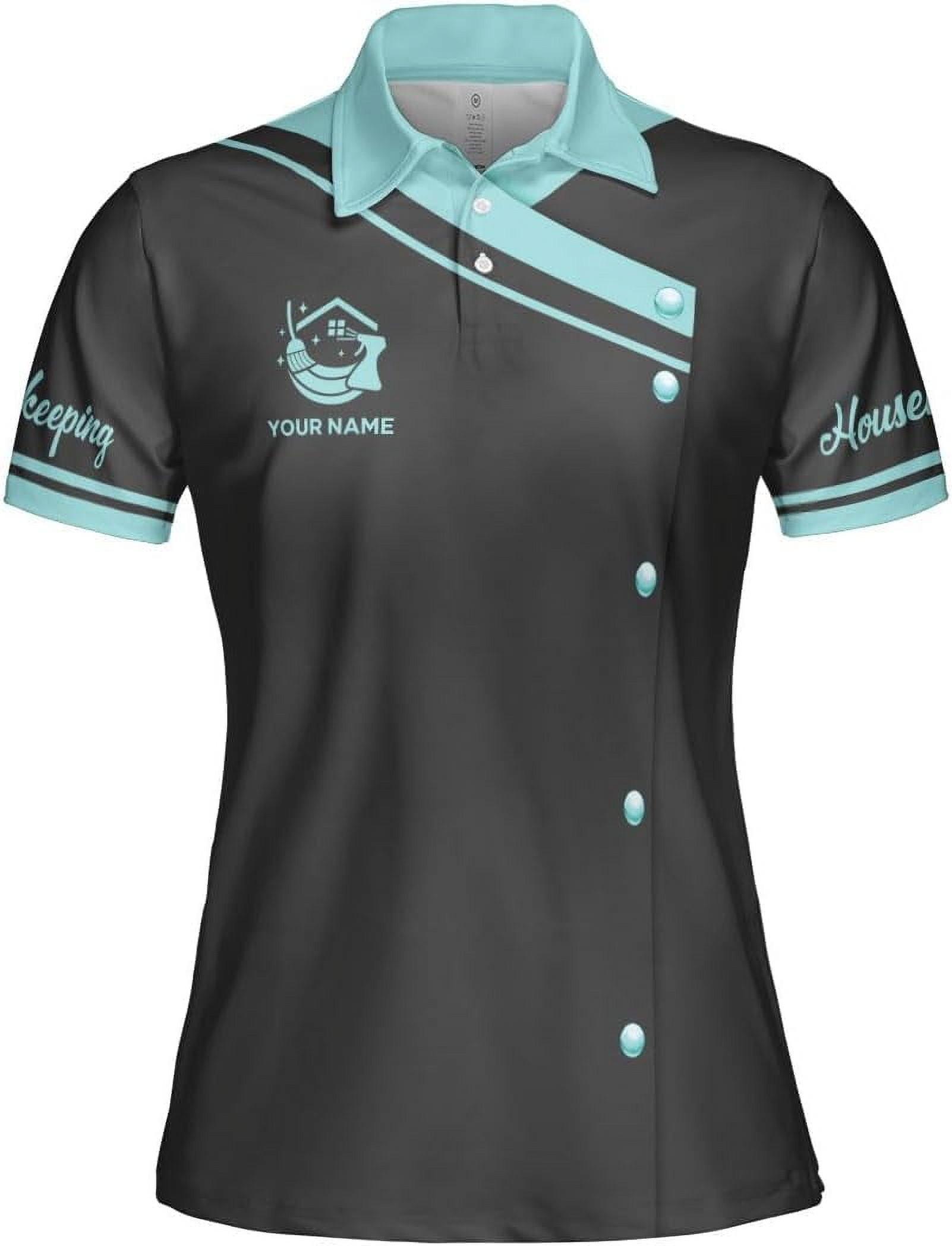 Personalized Housekeeping Polo Shirts 3D Print Cleaning Service ...