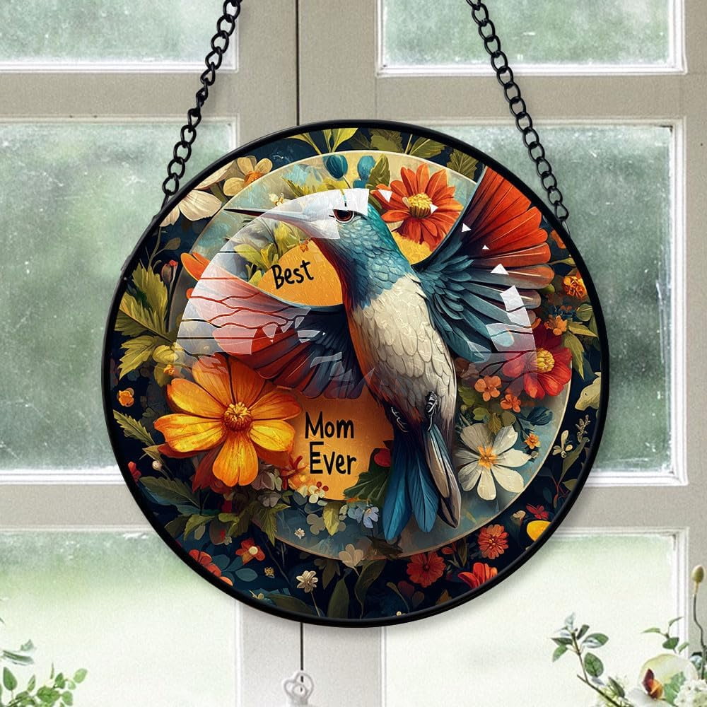 Personalized Hummingbird Suncatcher Stained Glass Suncatchers ...