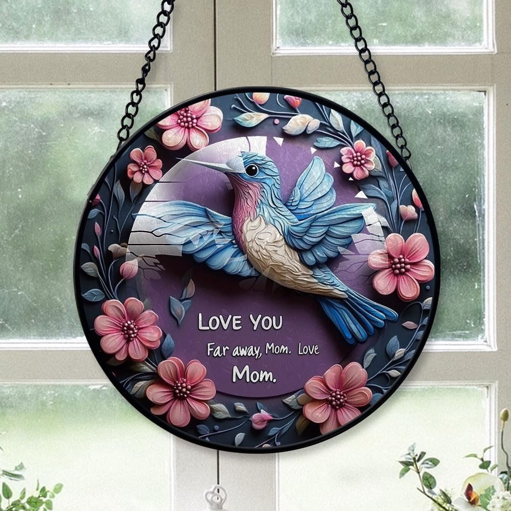 Personalized Hummingbird Suncatcher Stained Glass Suncatchers ...
