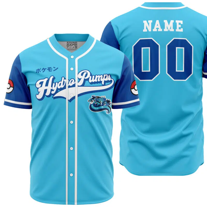 Personalized Hydro Pumps Water Type Pokemon Baseball Jersey - Walmart.com