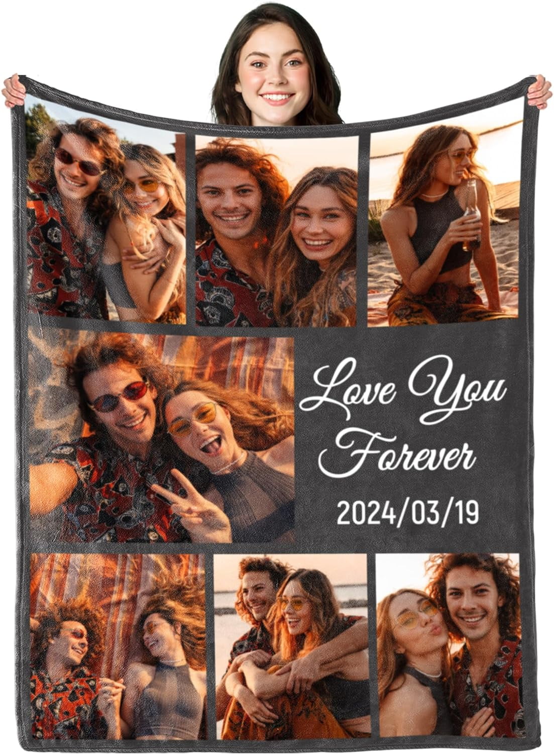 Personalized I Love You Photo Blankets for Mom Gifts from Daughter Son ...
