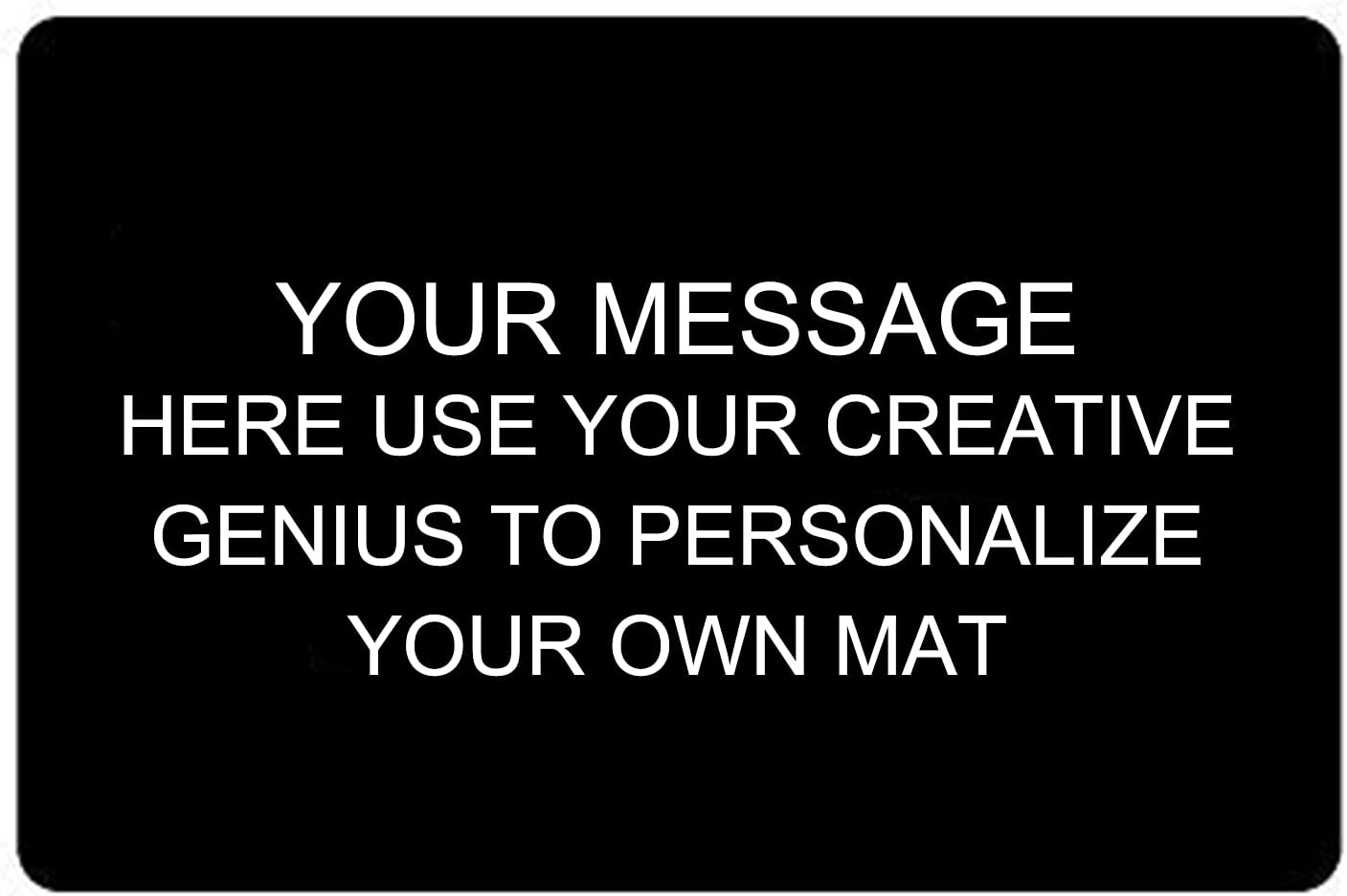 Personalized Image Doormat Custom Text Front Door Mat Welcome Indoor ...