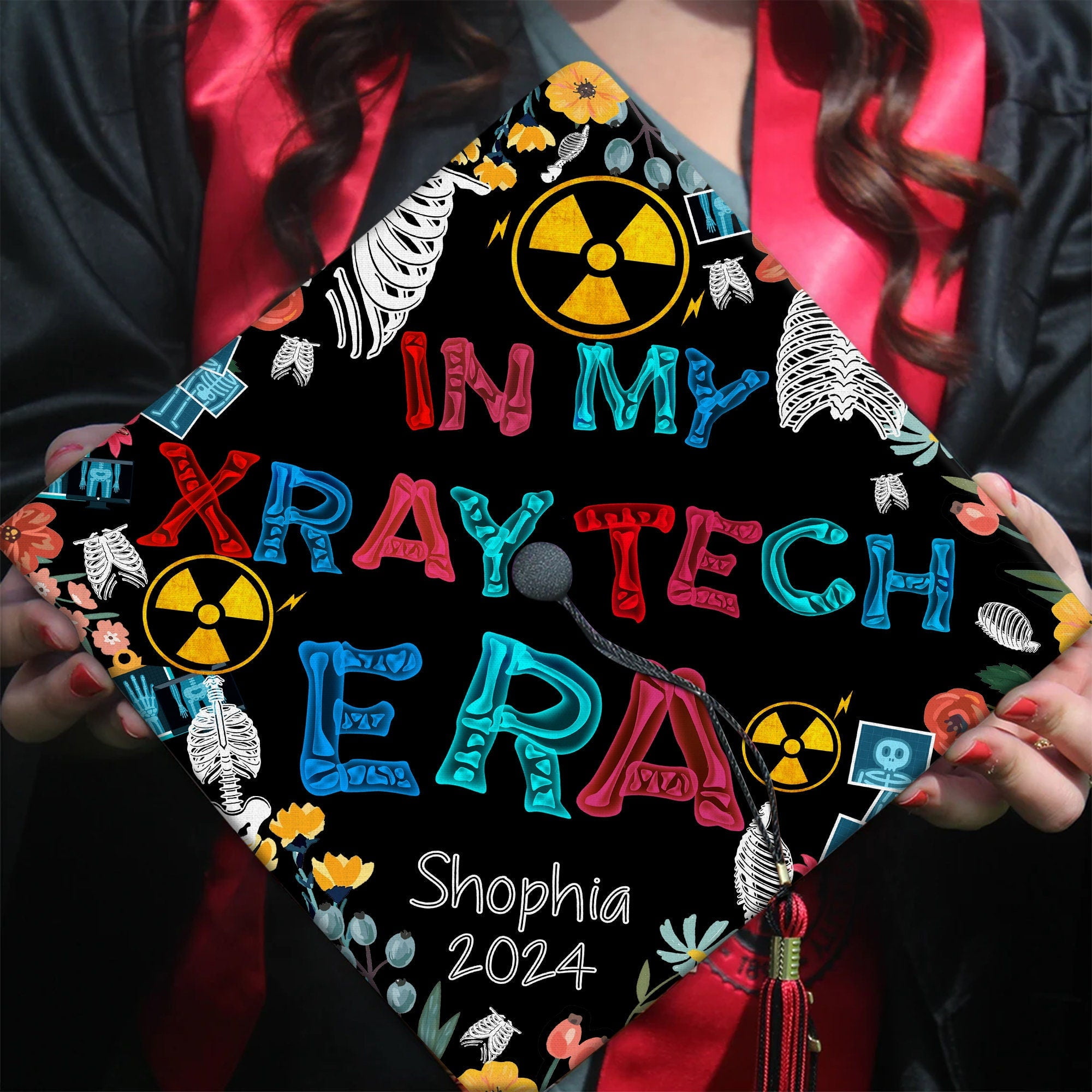 Personalized In My XRay Tech Era Graduation Cap Topper, Radiologic ...