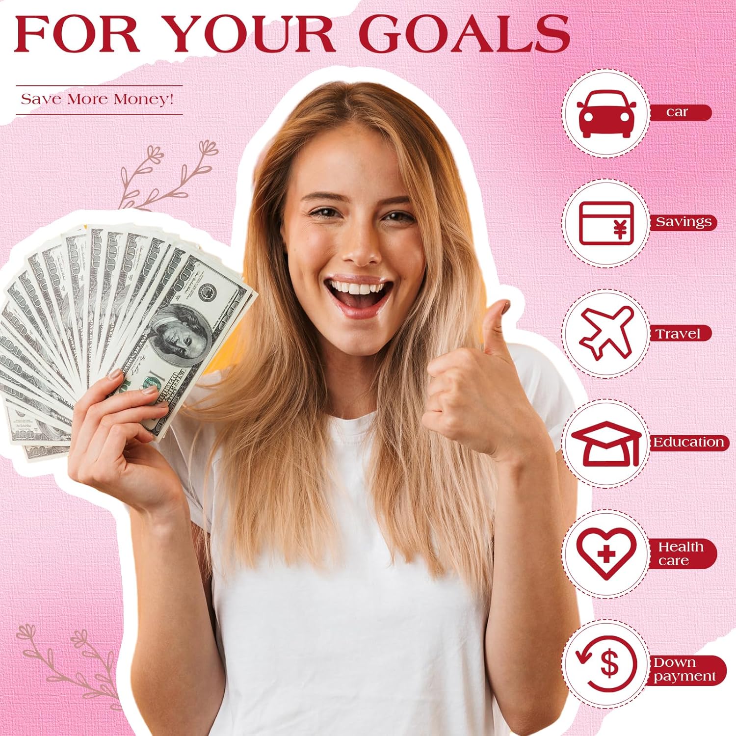 Personalized Initial Letter 100 Envelopes A5 Money Saving Challenge ...