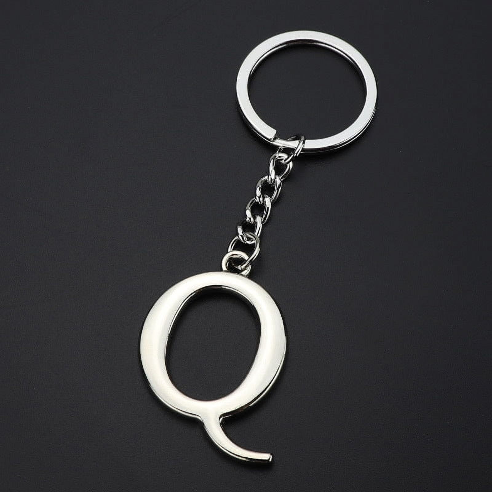 Personalized Initial Letter Keychain - High-Quality Zinc Alloy, Multi ...