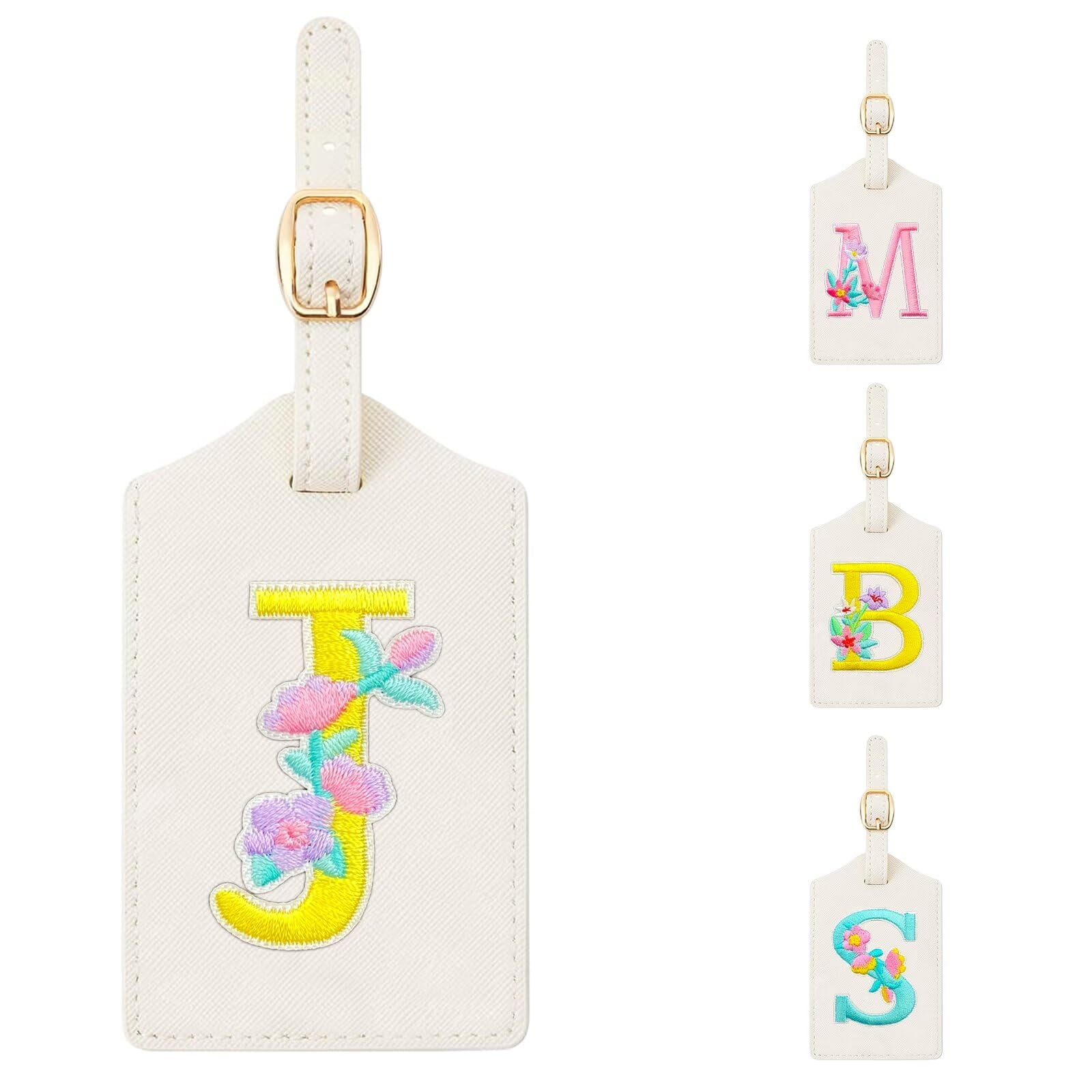 Personalized Initial Luggage Tag for Suitcase,Cute Embroidered Letter ...
