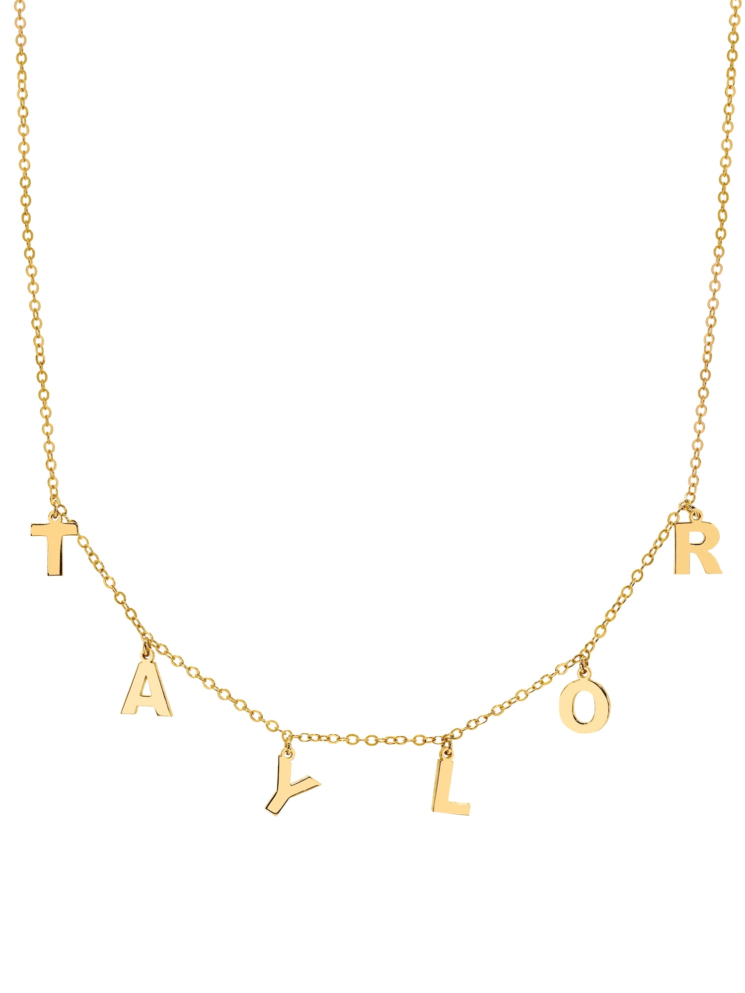 Personalized Initials Name Necklace - Walmart.com