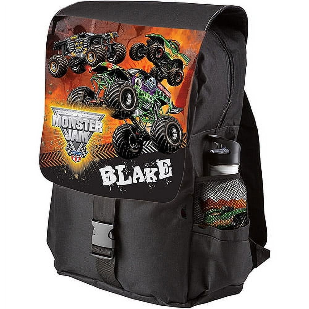 Personalized It! Monster Jam Black Kids Youth Backpack - Walmart.com