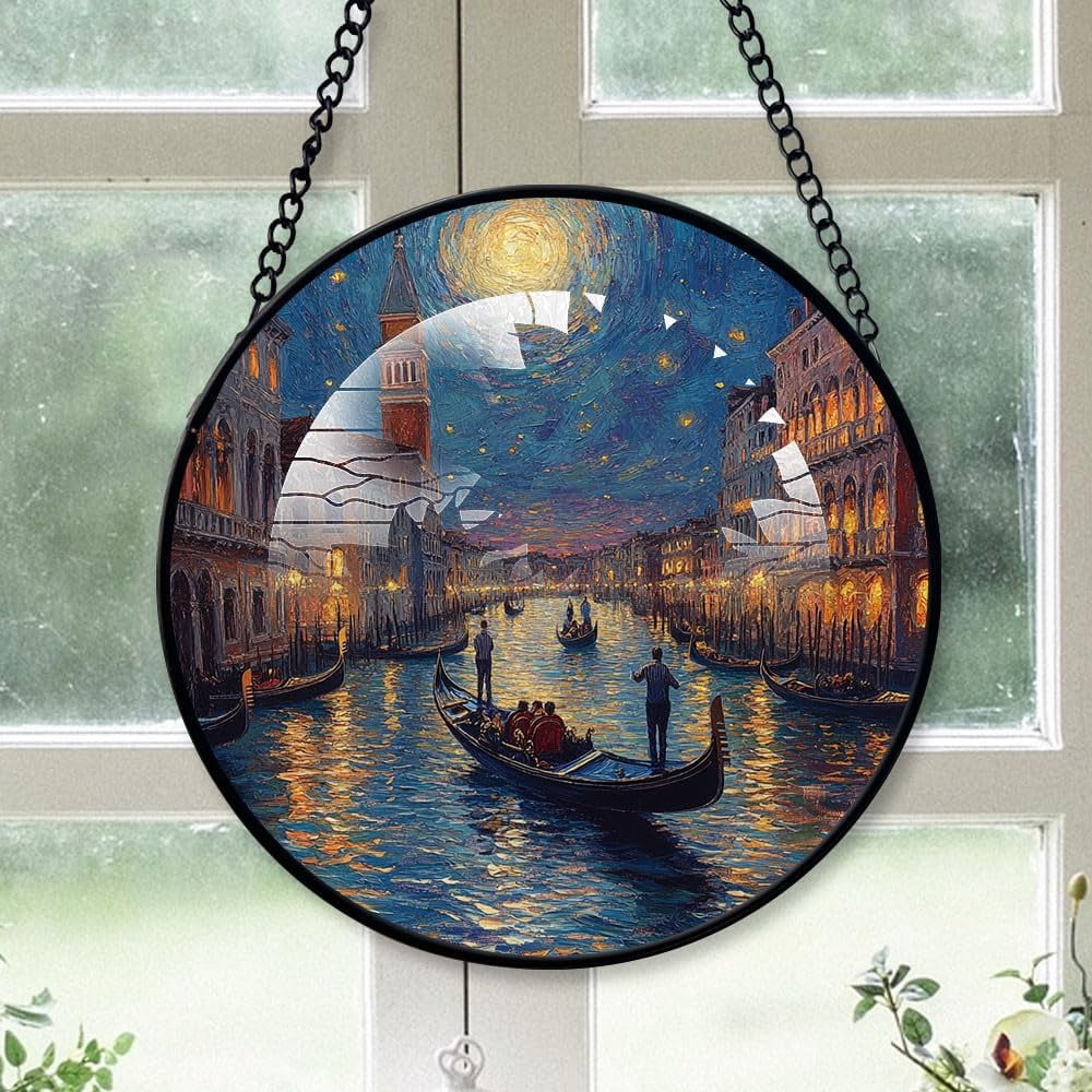 Personalized Italian City Suncatcher Stained Glass Suncatchers, Italian ...