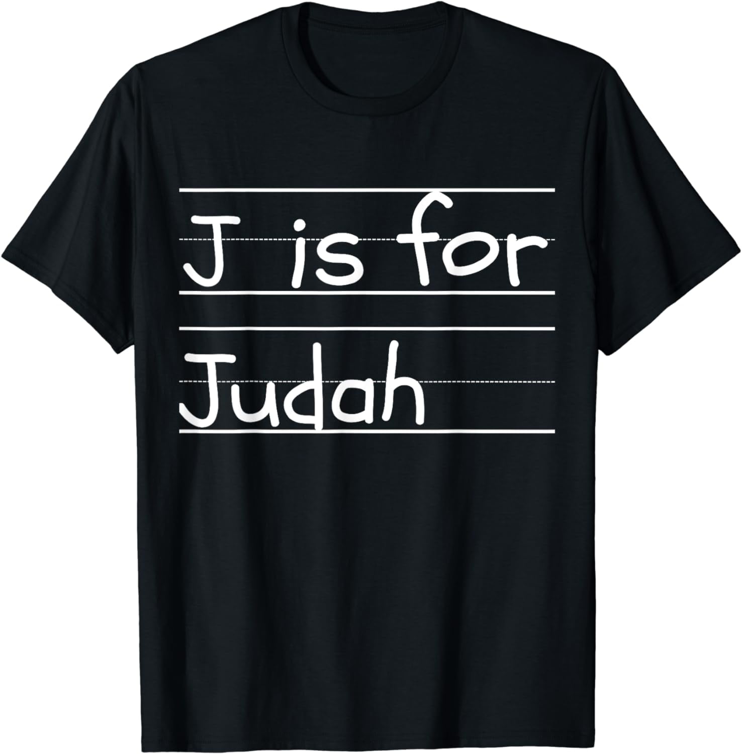 Personalized J is for Judah Name Student Kindergarten T-Shirt - Walmart.com