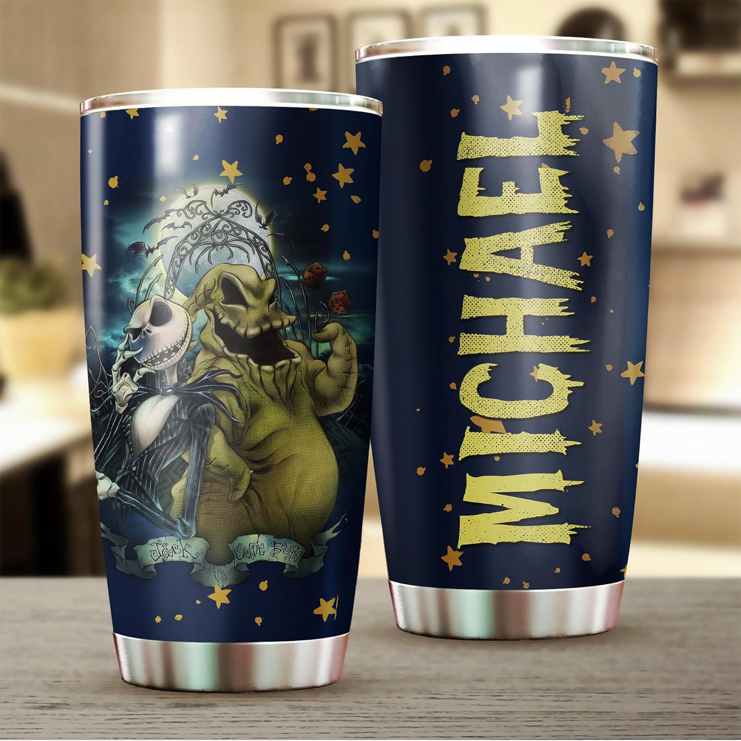 Personalized Jack & Oogie Boogie Nightmare Halloween Before Tumbler ...