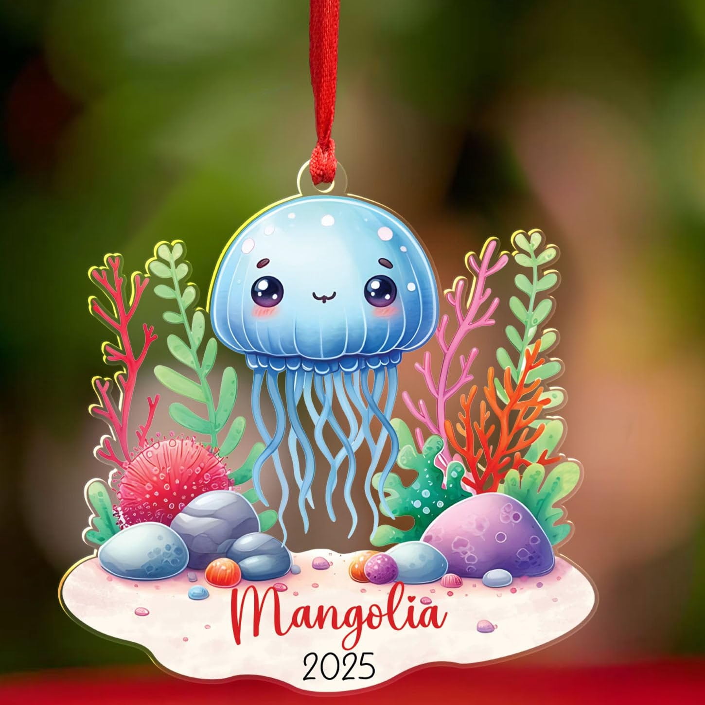 Personalized Jellyfish Lover Christmas Ornament 2025, Jellyfishs Ocean ...