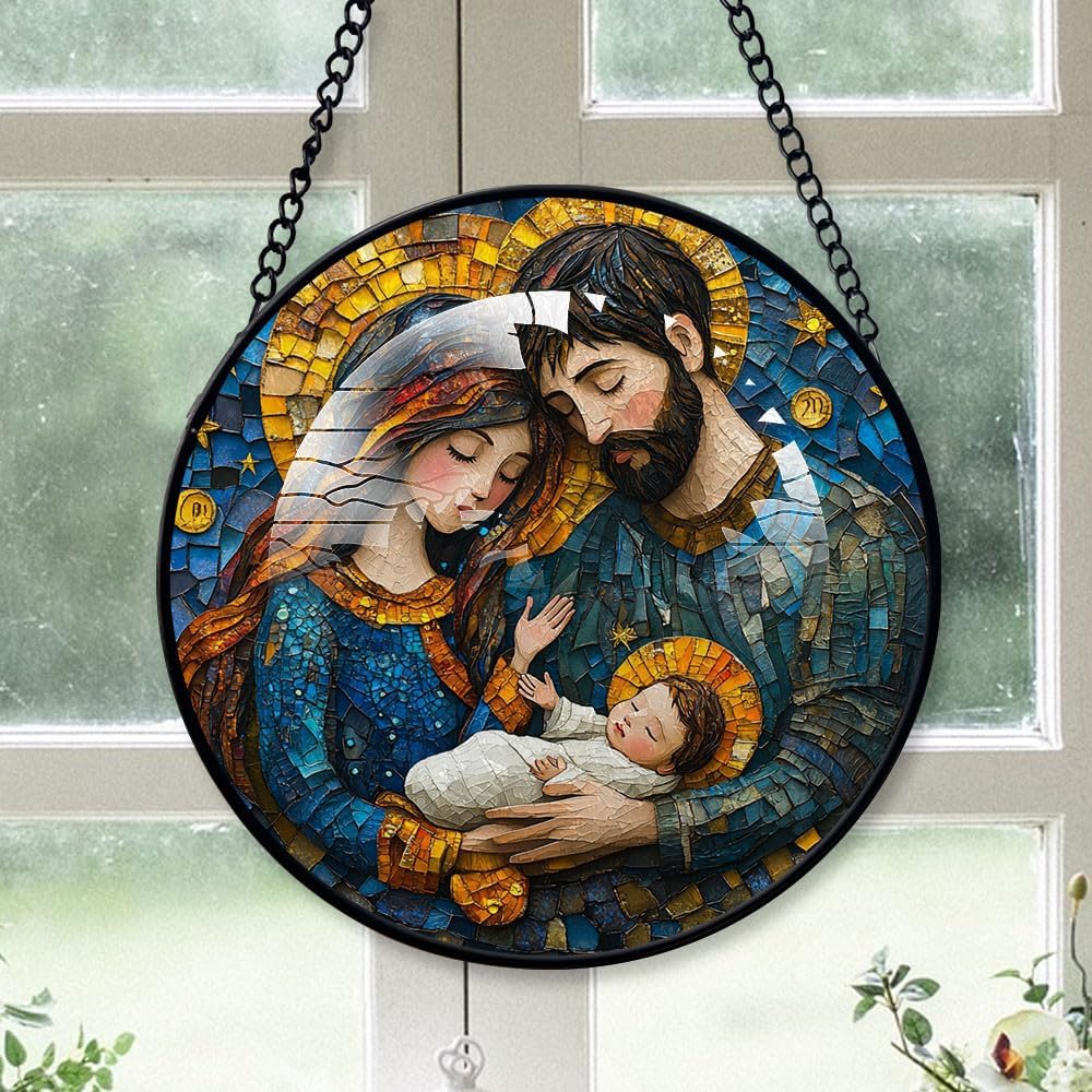 Personalized Jesus Suncatcher Stained Glass, Jesus Gifts for Women ...
