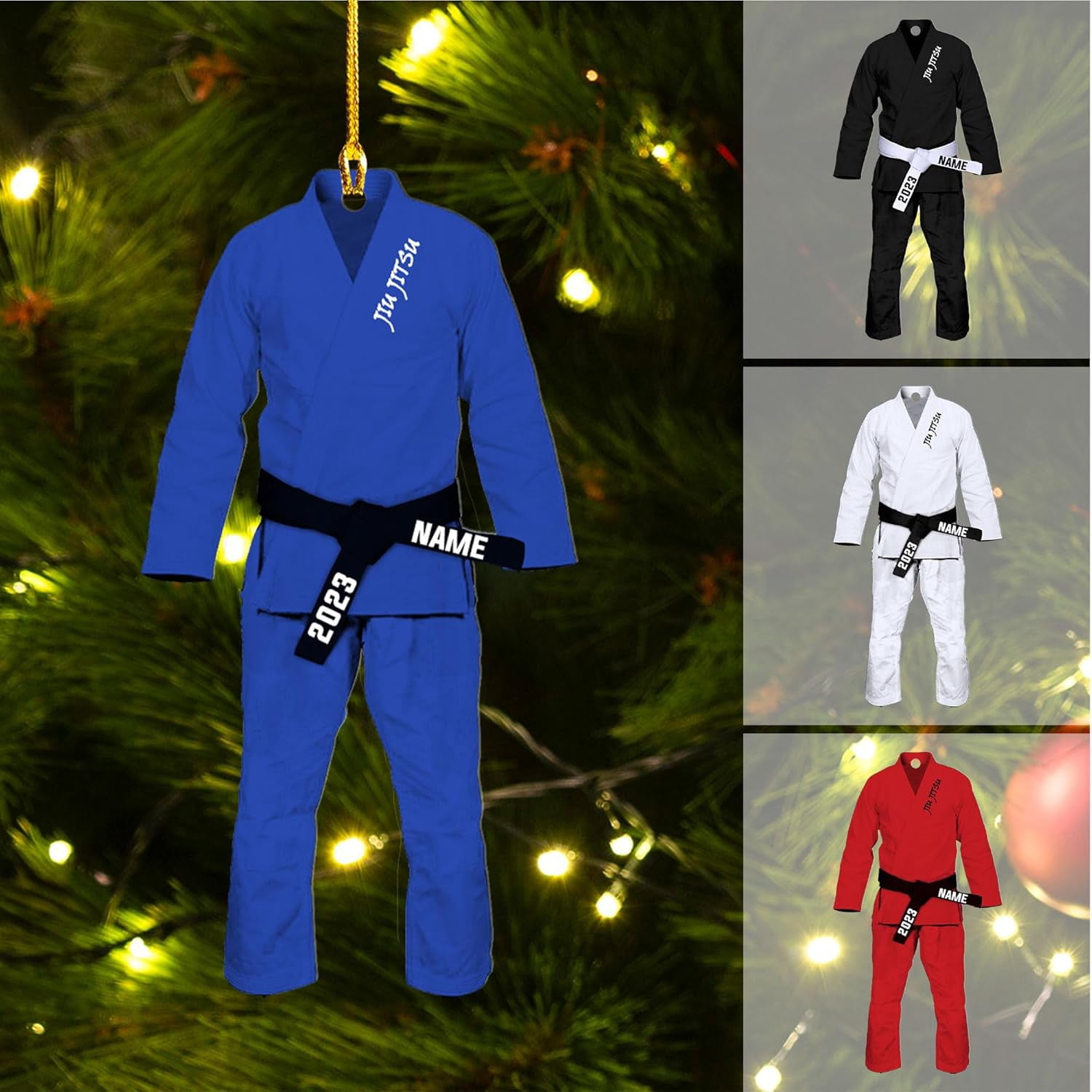 Personalized Jiu Jitsu Ornament Brazilian Jiu Jitsu Gift Hanging for ...