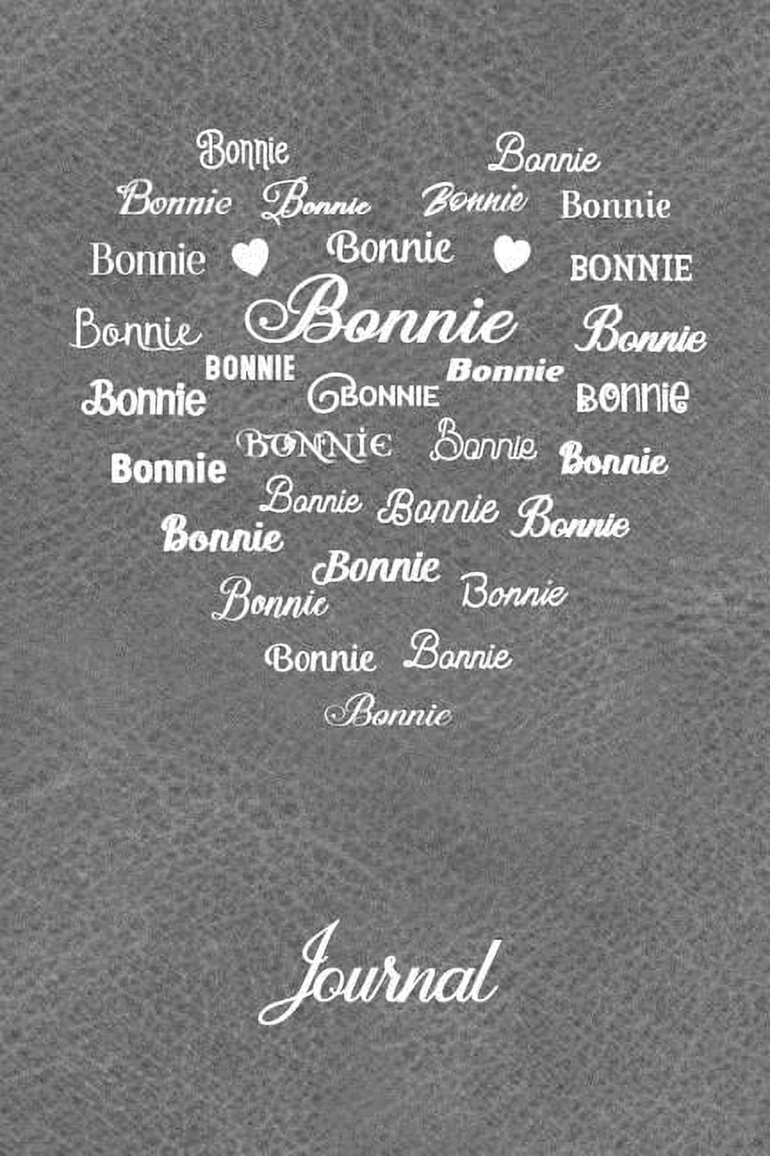 Personalized Journal - Bonnie: Name in Many Different Fonts in Heart ...