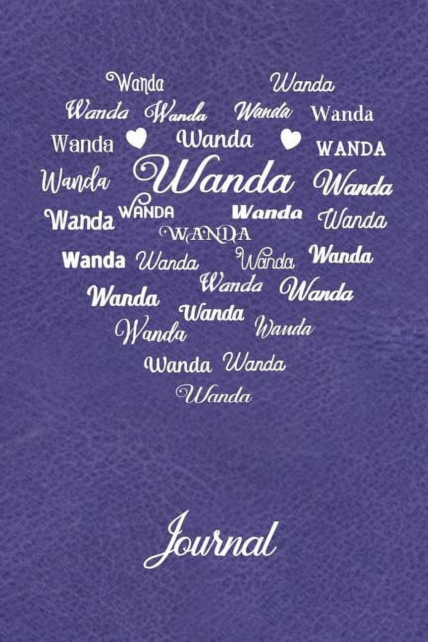 Personalized Journal - Wanda: Name in Many Different Fonts in Heart ...