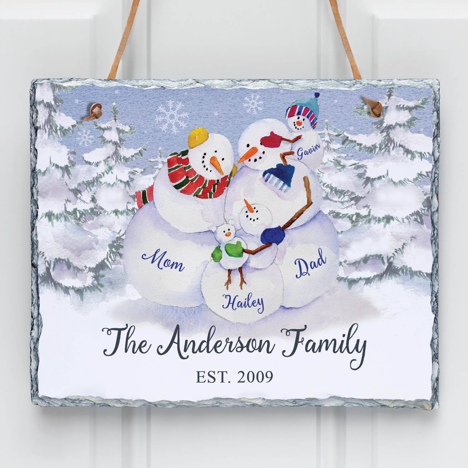 Personalized Joy of Family Wall Slate - Customizable - Walmart.com