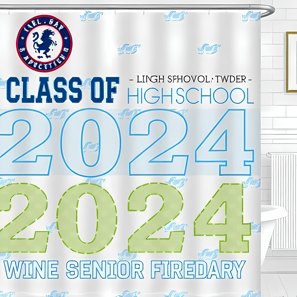 Personalized Kael Bay High School Graduation Shower Curtain - Class of ...