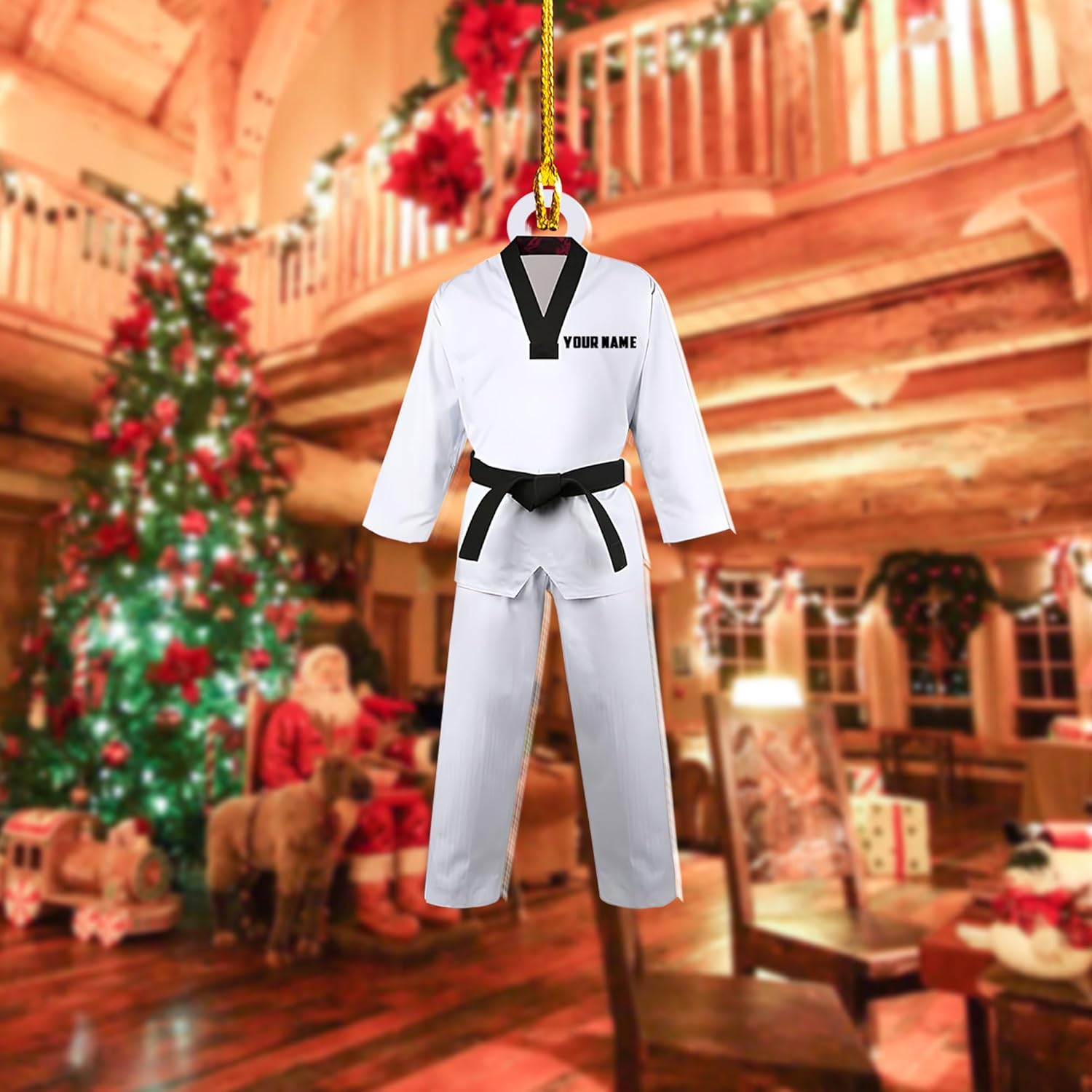 Personalized Karate Ornament, Personalized Karate Uniform Acrylic Shape ...