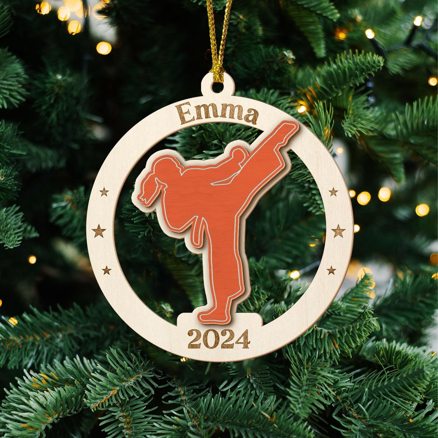 Personalized Karate Ornaments, Custom Karate Christmas Ornament, Karate ...