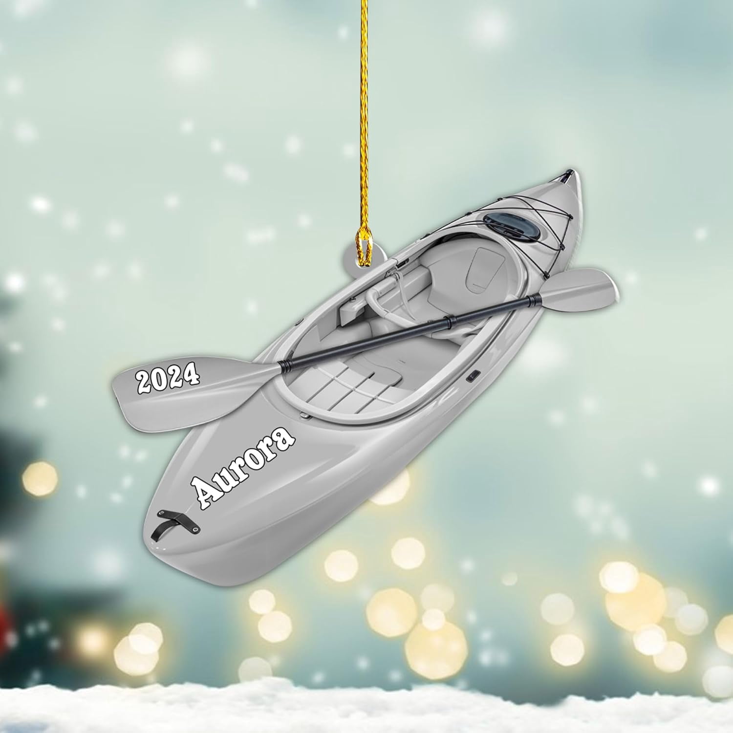 Personalized Kayak Ornament Lake Kayaking Board Ornament Kayak Gift for ...