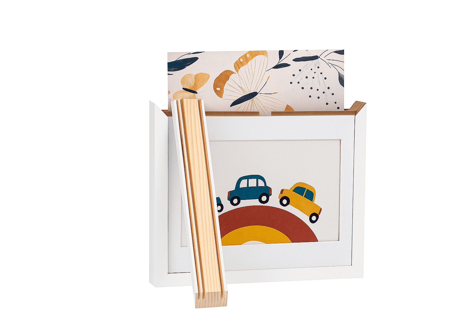 Personalized Kids Art Frame Keepsake | 100% Real Wood | Magnetic Easy ...