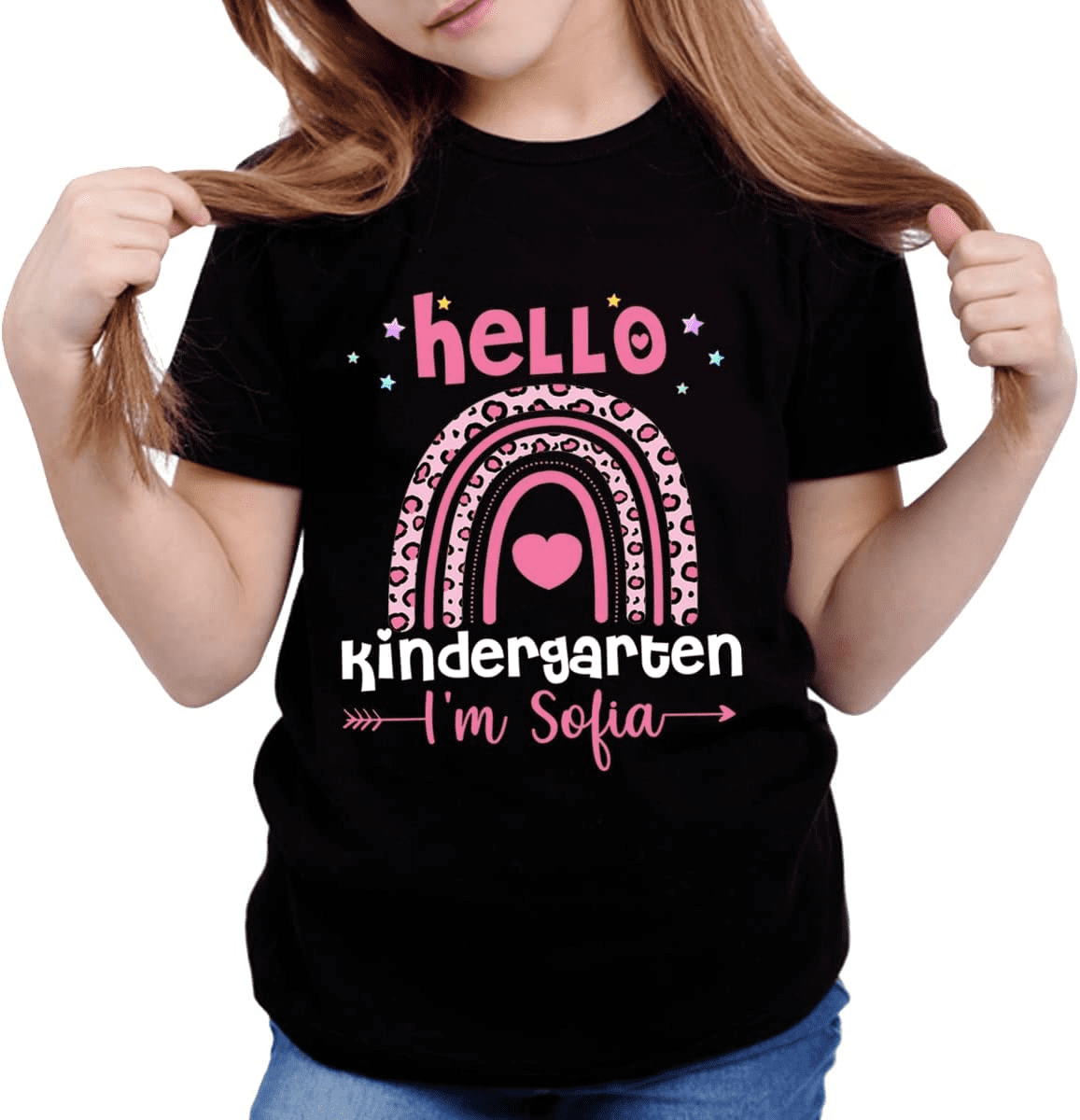 Personalized Kindergarten Retro Rainbow Shirt, Custom Teacher Shirts ...