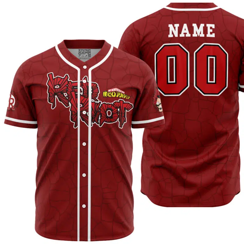 Personalized Kirishima Red Riot My Hero Academia Baseball Jersey ...