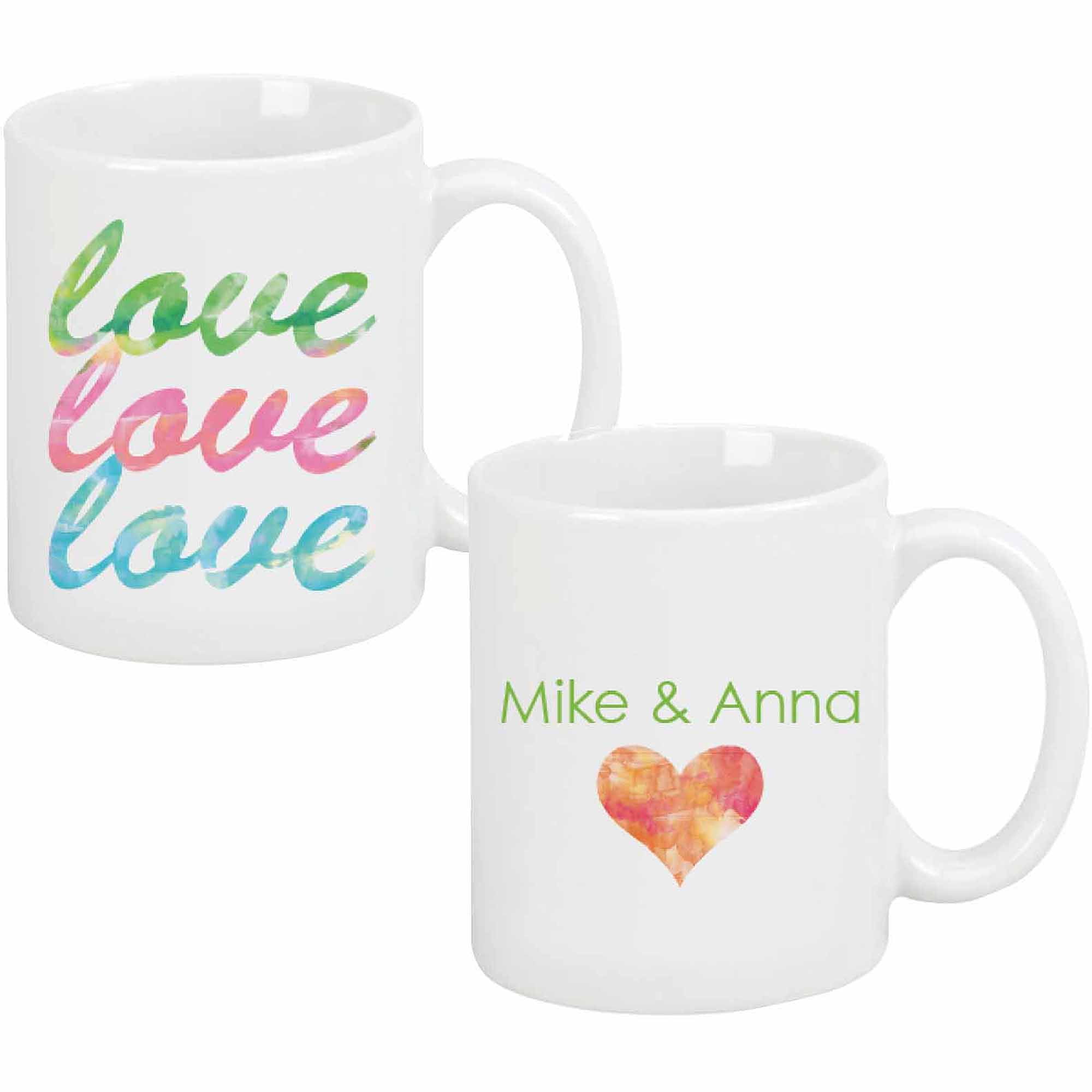 Personalized LOVE LOVE LOVE Mug - Walmart.com