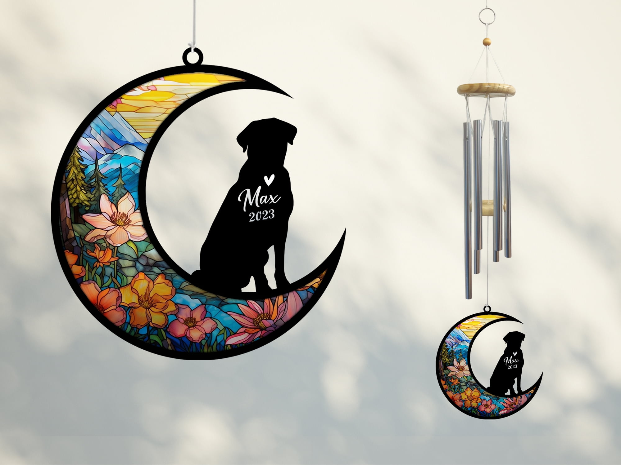 Personalized - Labrador Retriever Dog Windchimes Memorial with ...