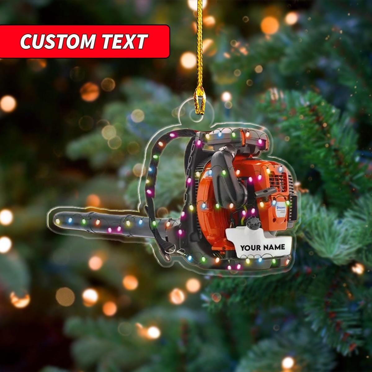 Personalized Leaf Blower 2D Flat Acrylic Ornament 2025 + Agriculture ...