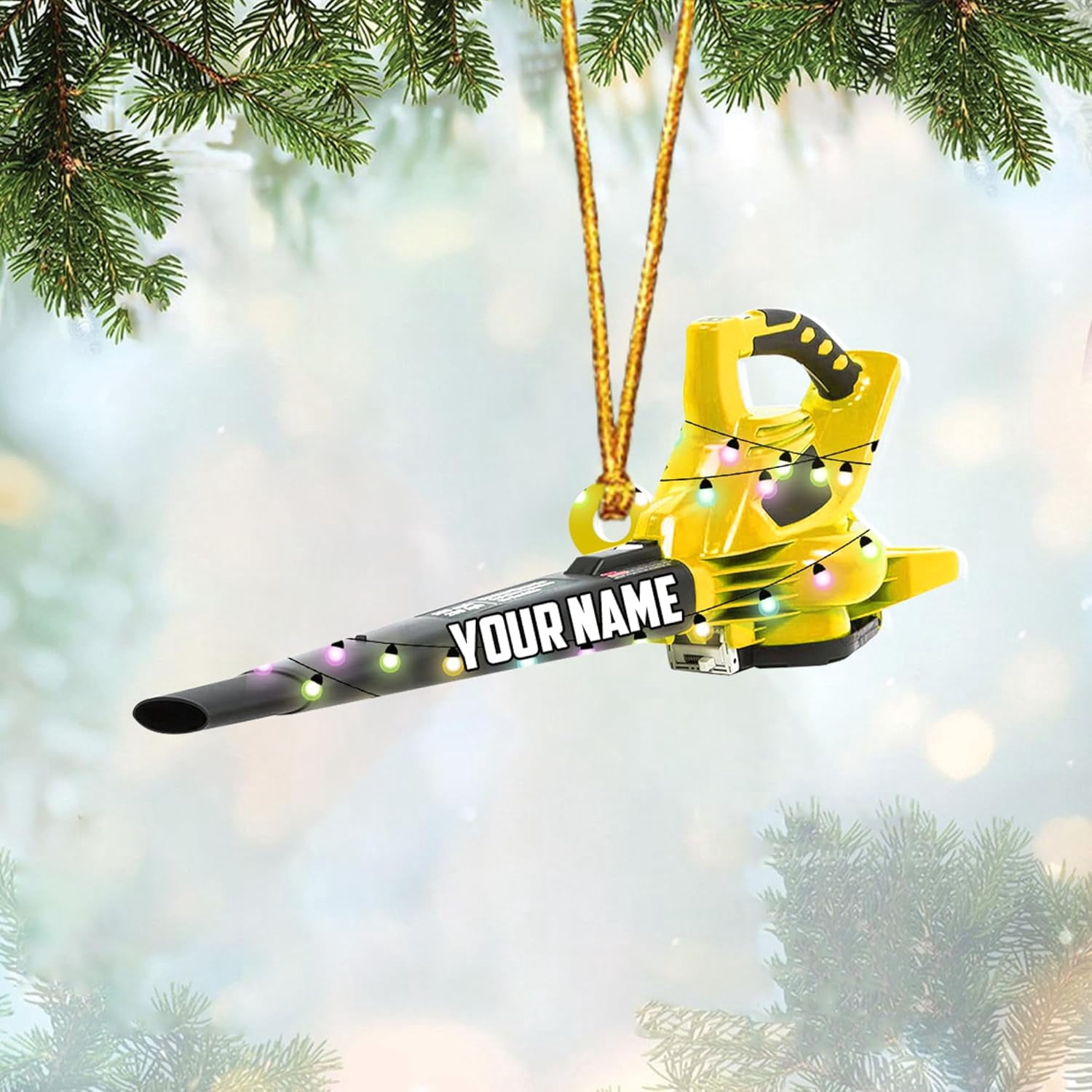 Personalized Leaf Blower Ornament 2025 Leaf Blower Christmas Ornament ...