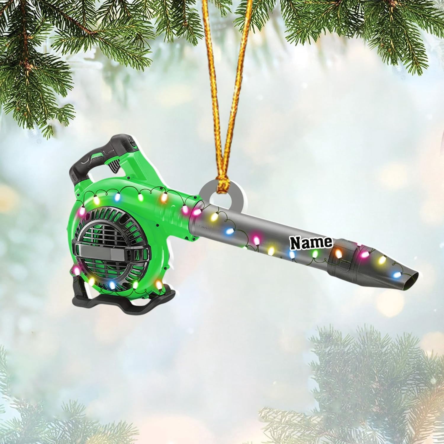 Personalized Leaf Blower Ornament 2025 Leaf Blower Christmas Ornament ...