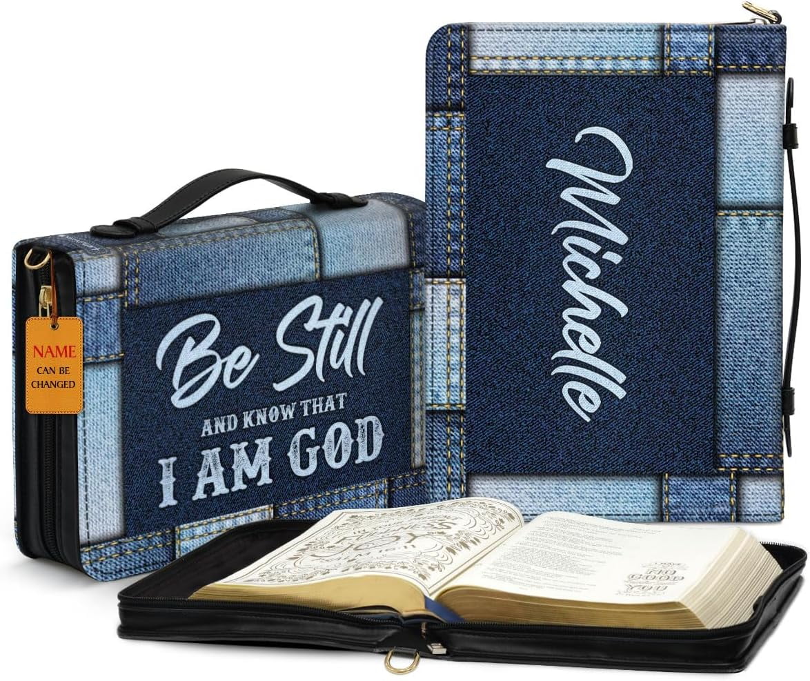 Personalized Leather Bible Covers - Customized Bible Holder for Men ...