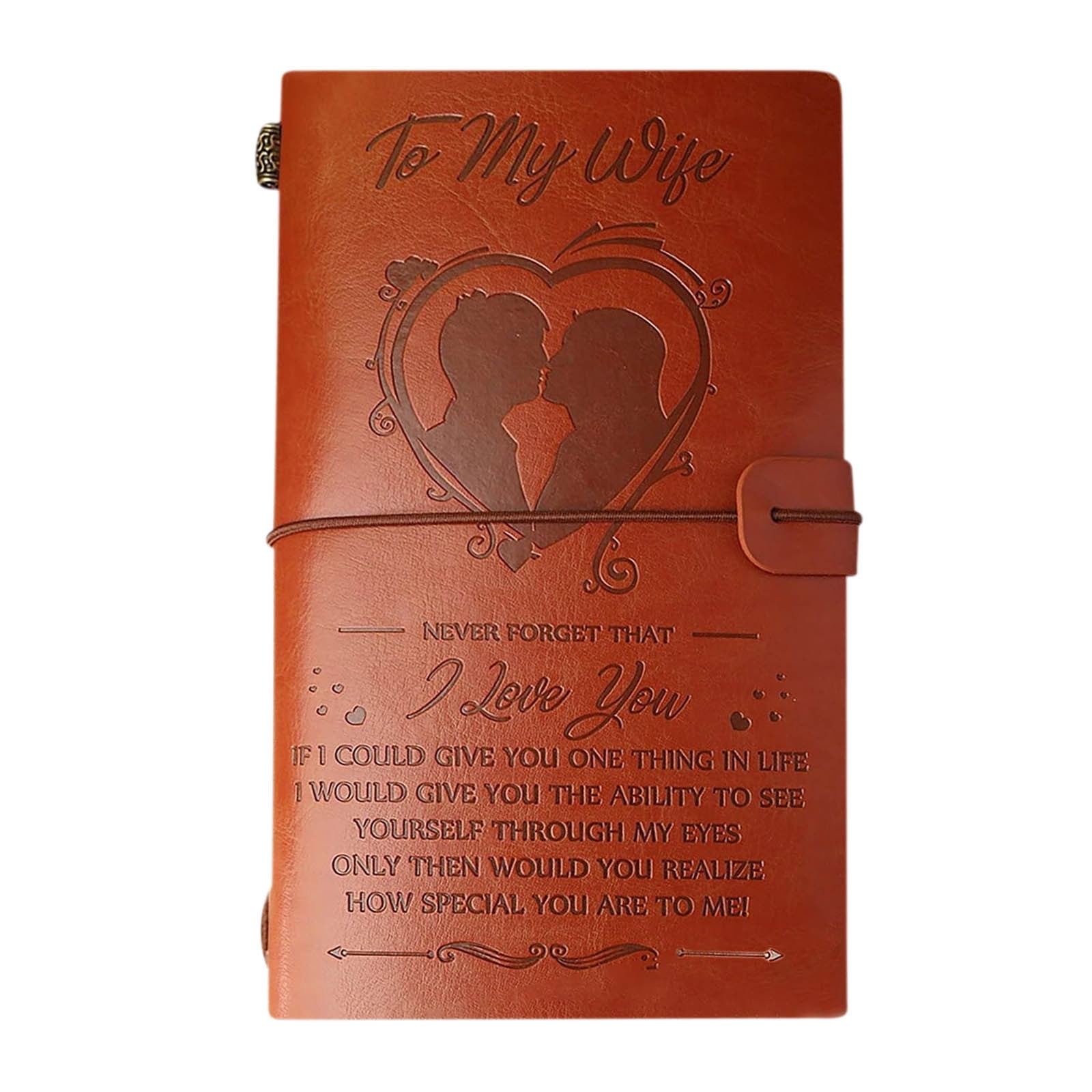 LanSuare Personalized Leather Diary Notebook, "I'll Always Be With You ...