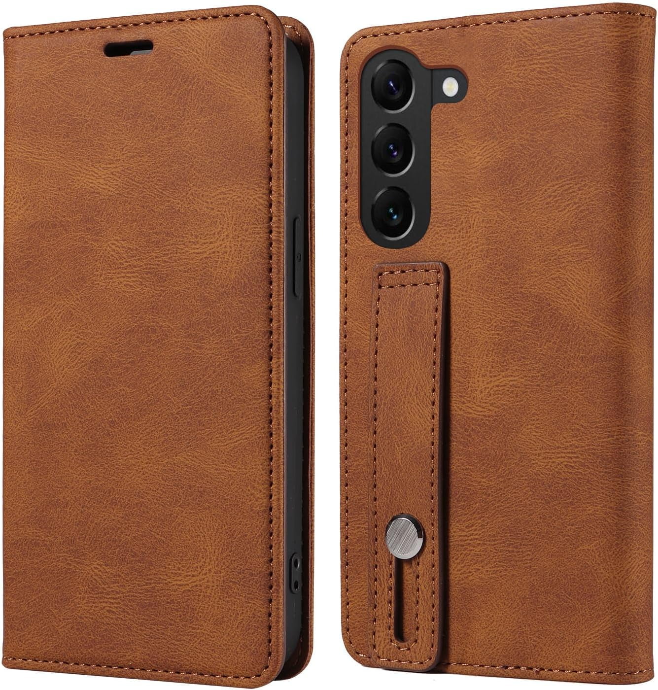 Personalized Leather Flip Wallet Wristlet Phone Case PU+TPU Magnetic ...