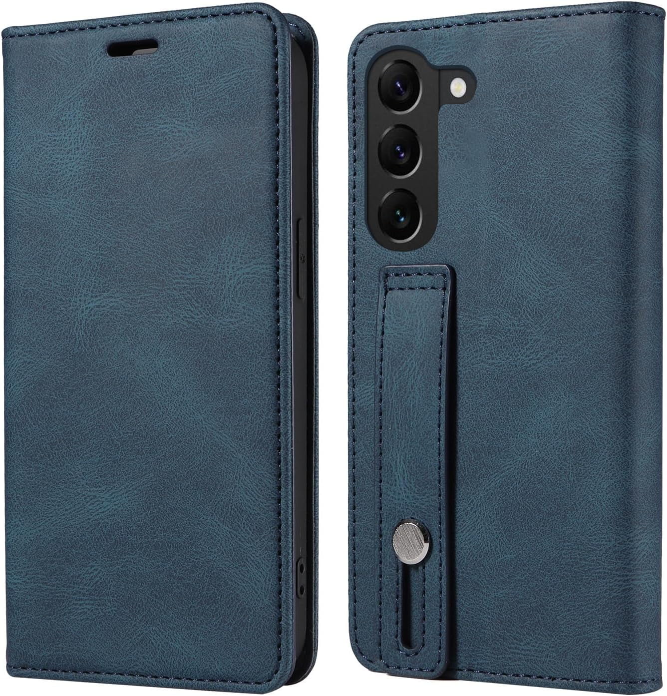 Personalized Leather Flip Wallet Wristlet Phone Case PU+TPU Magnetic ...