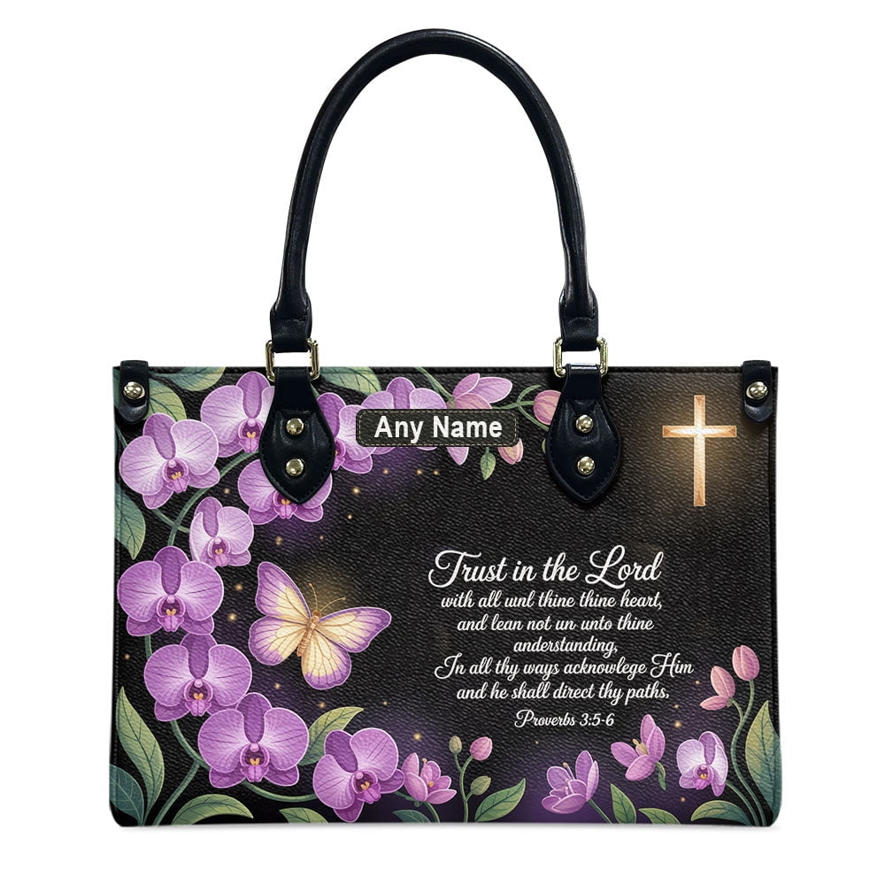 Personalized Leather Handbag with Your Name and Zipper, Perfect Gifts ...