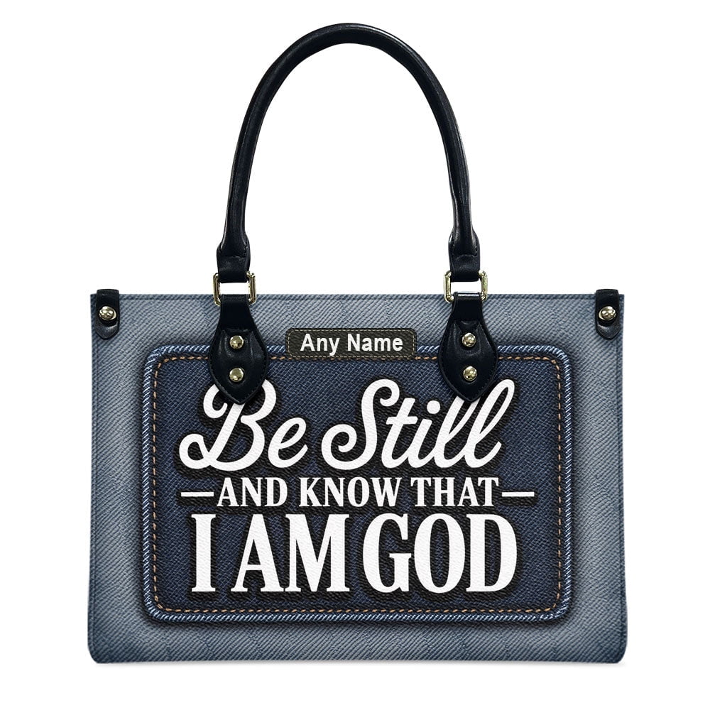 Personalized Leather Handbag with Your Name and Zipper, Perfect Gifts ...