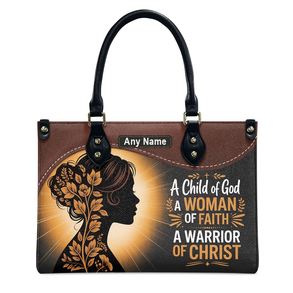 Personalized Leather Handbag with Zipper for American Woman, Custom ...