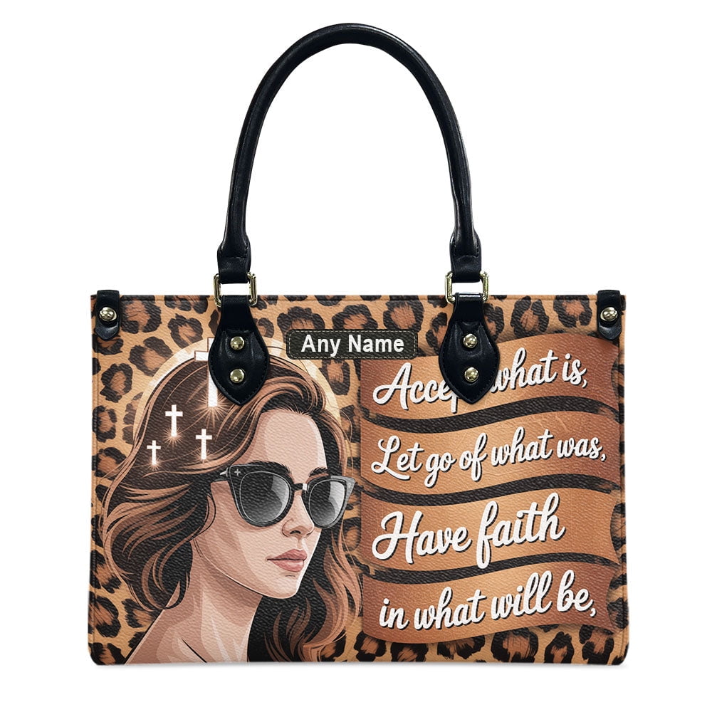 Personalized Leather Handbag with Zipper for American Woman, Custom ...