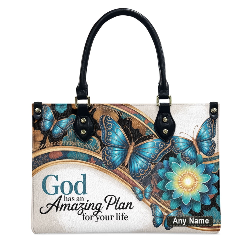 Personalized Leather Handbags with Name & Zipper – Perfect Christian ...