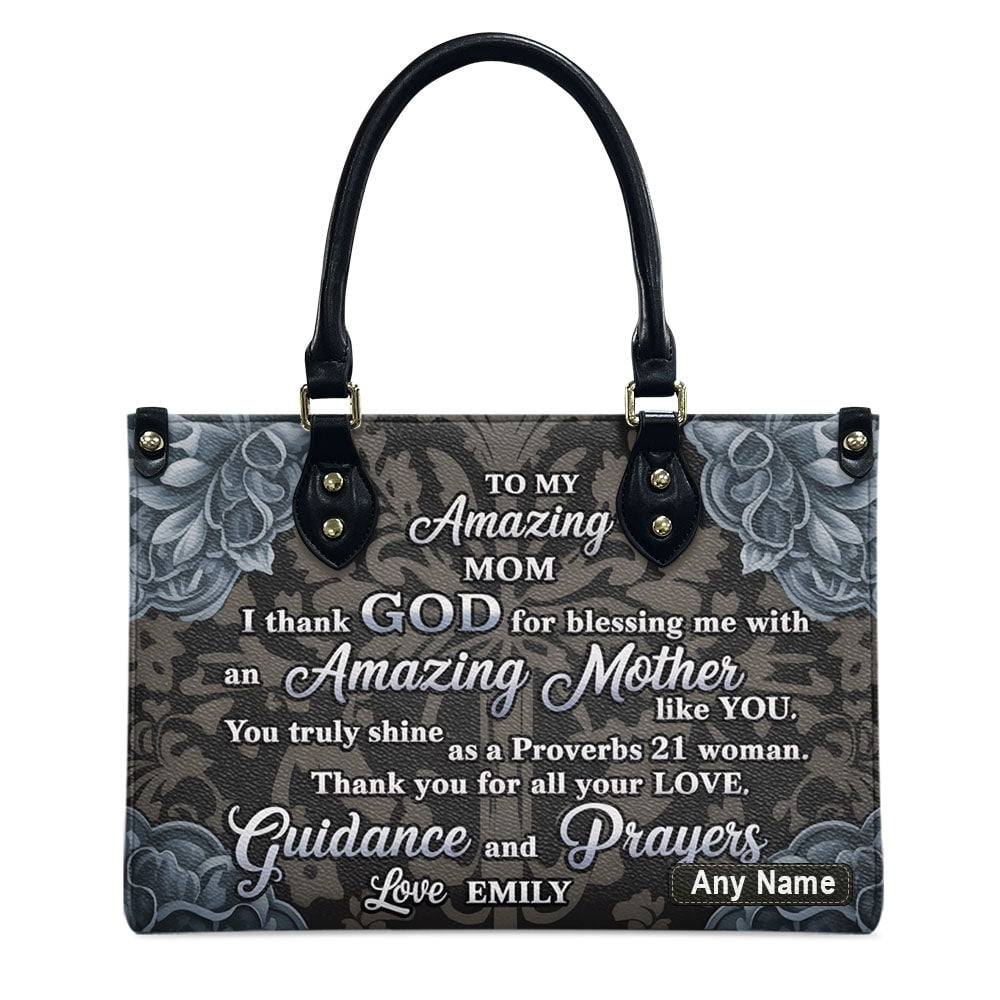 Personalized Leather Handbags with Name & Zipper – Perfect Christian ...