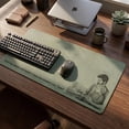 Personalized Leather Keyboard Mat for Dad, Custom Sketch Workspace ...