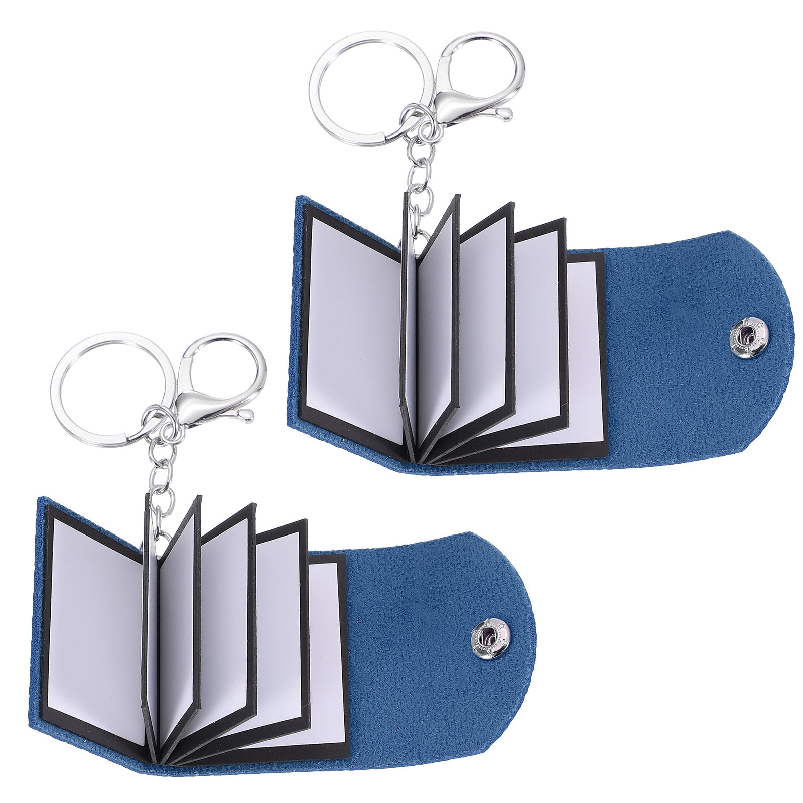 Personalized Leather Mini Photo Album Keychain with 10 Pictures, Light ...