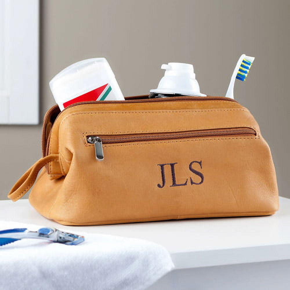 Personalized Leather Toiletry Bag - Walmart.com