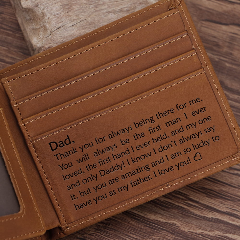 KWOOD Men's Bifold Wallets, Brown - Walmart.com